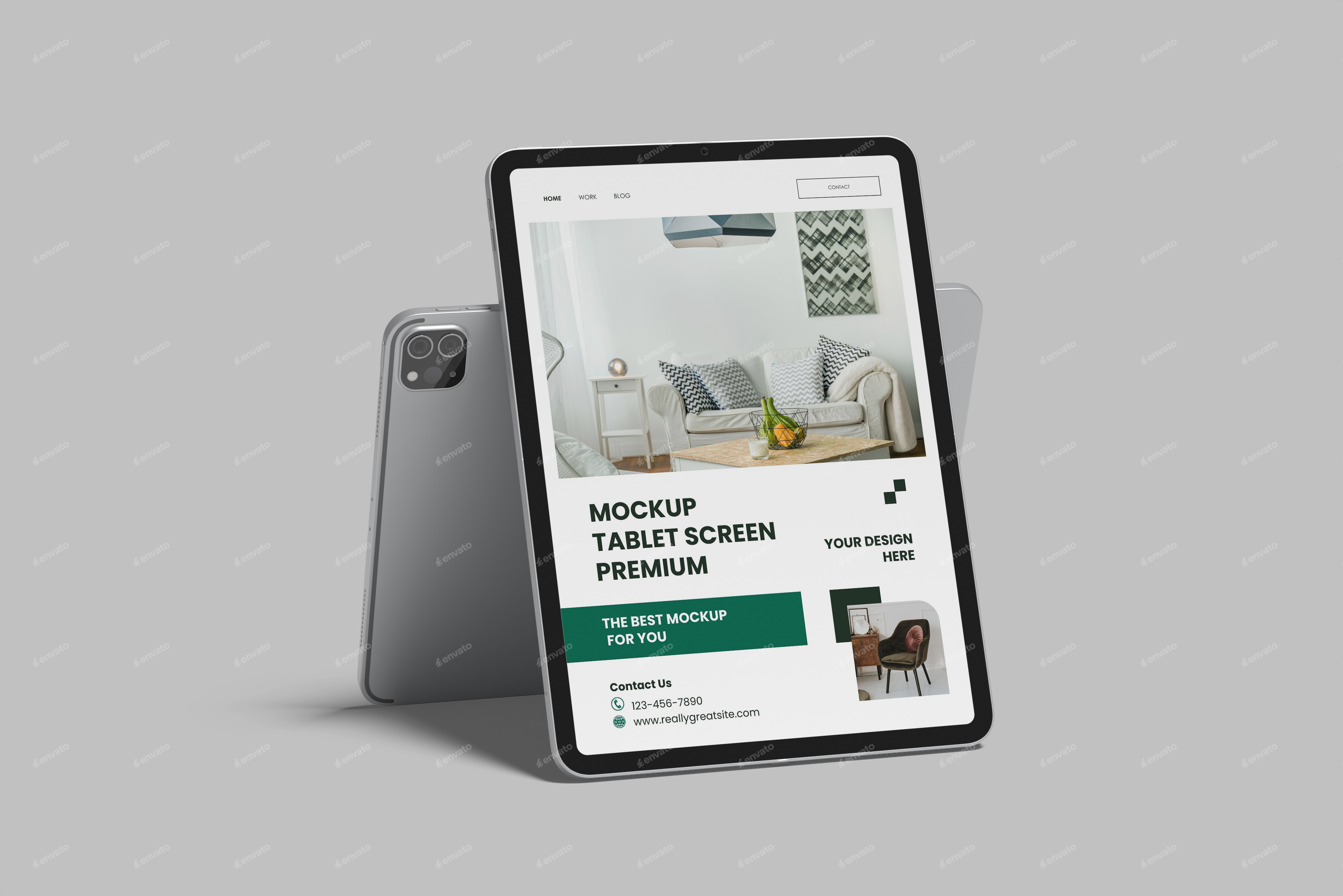 Tablet Screen Mockup, Graphics | GraphicRiver